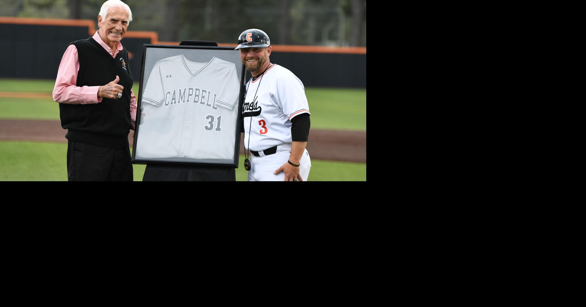 Camels honor Jim Perry, win 20th game | Campbell University ...