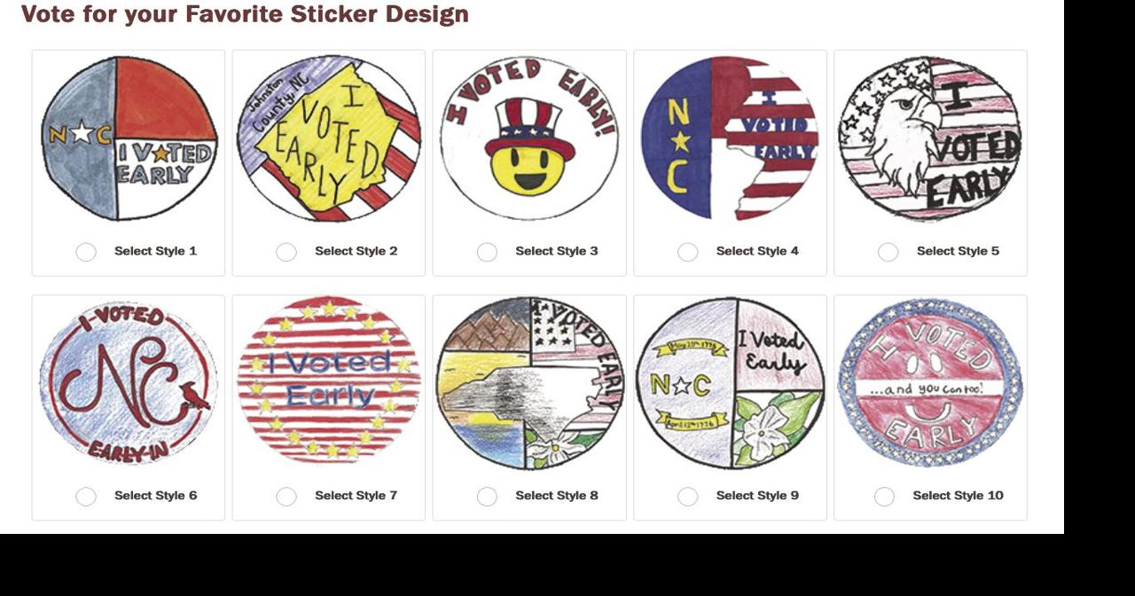 VOTE NOW: ‘I Voted Early’ Sticker Contest showcases local youth artwork ...