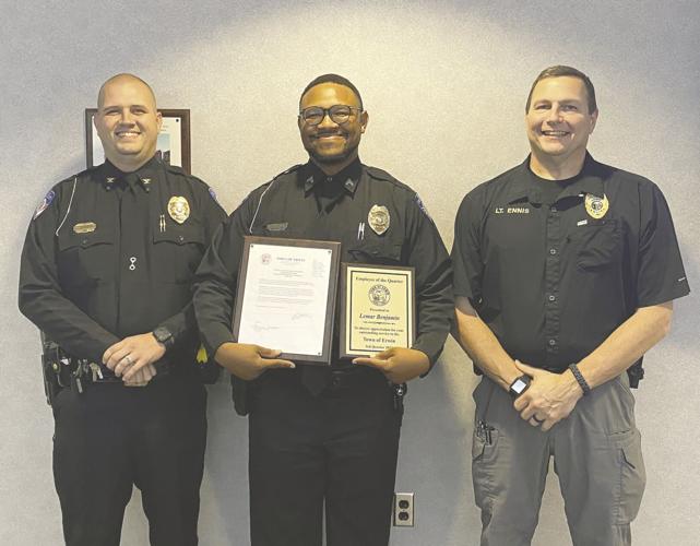 Erwin police officer honored by board | News | mydailyrecord.com