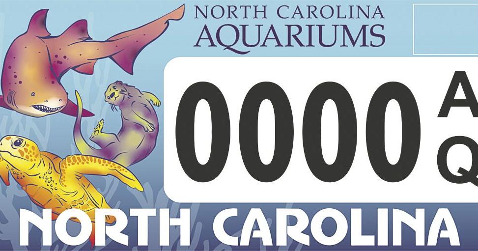 NC Aquariums specialty license plate now available | News ...