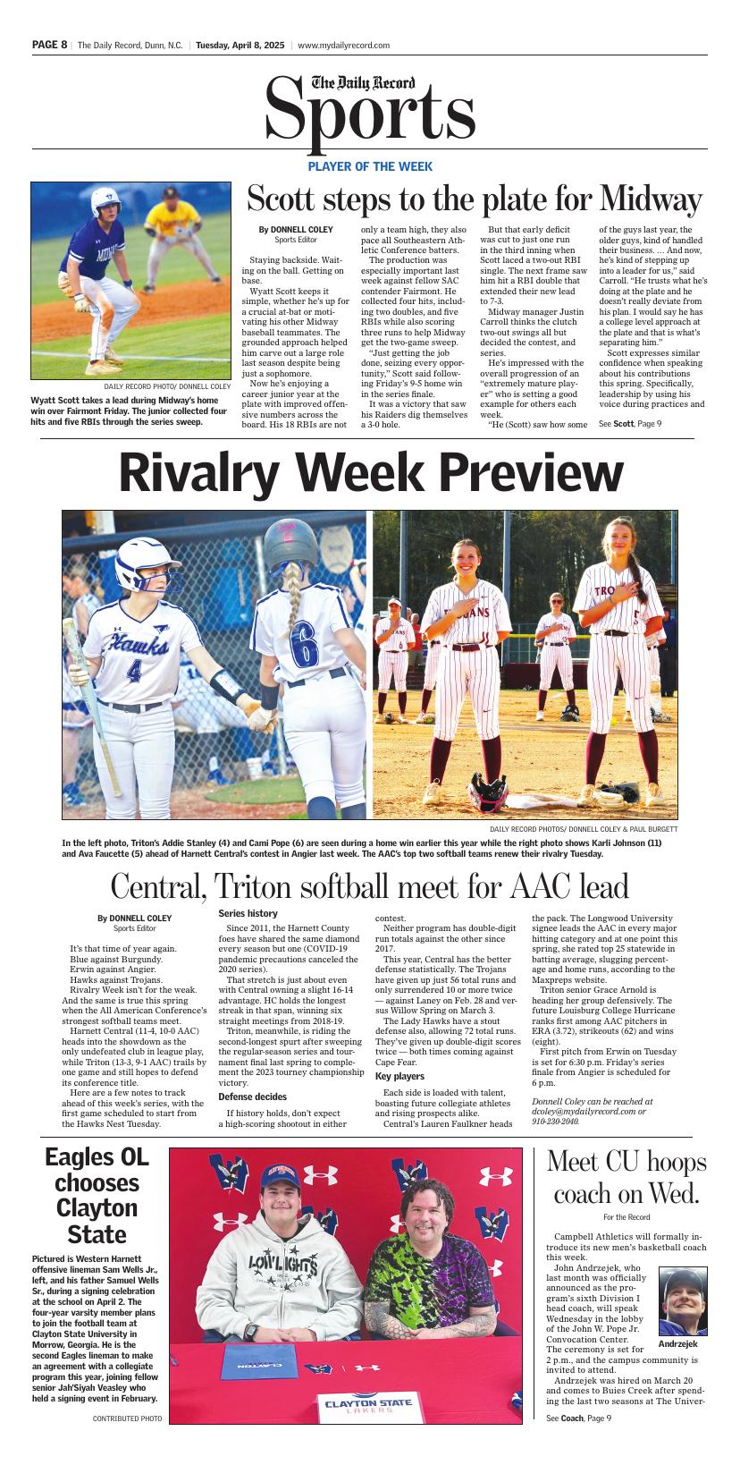 Page A008 | e-Edition | mydailyrecord.com