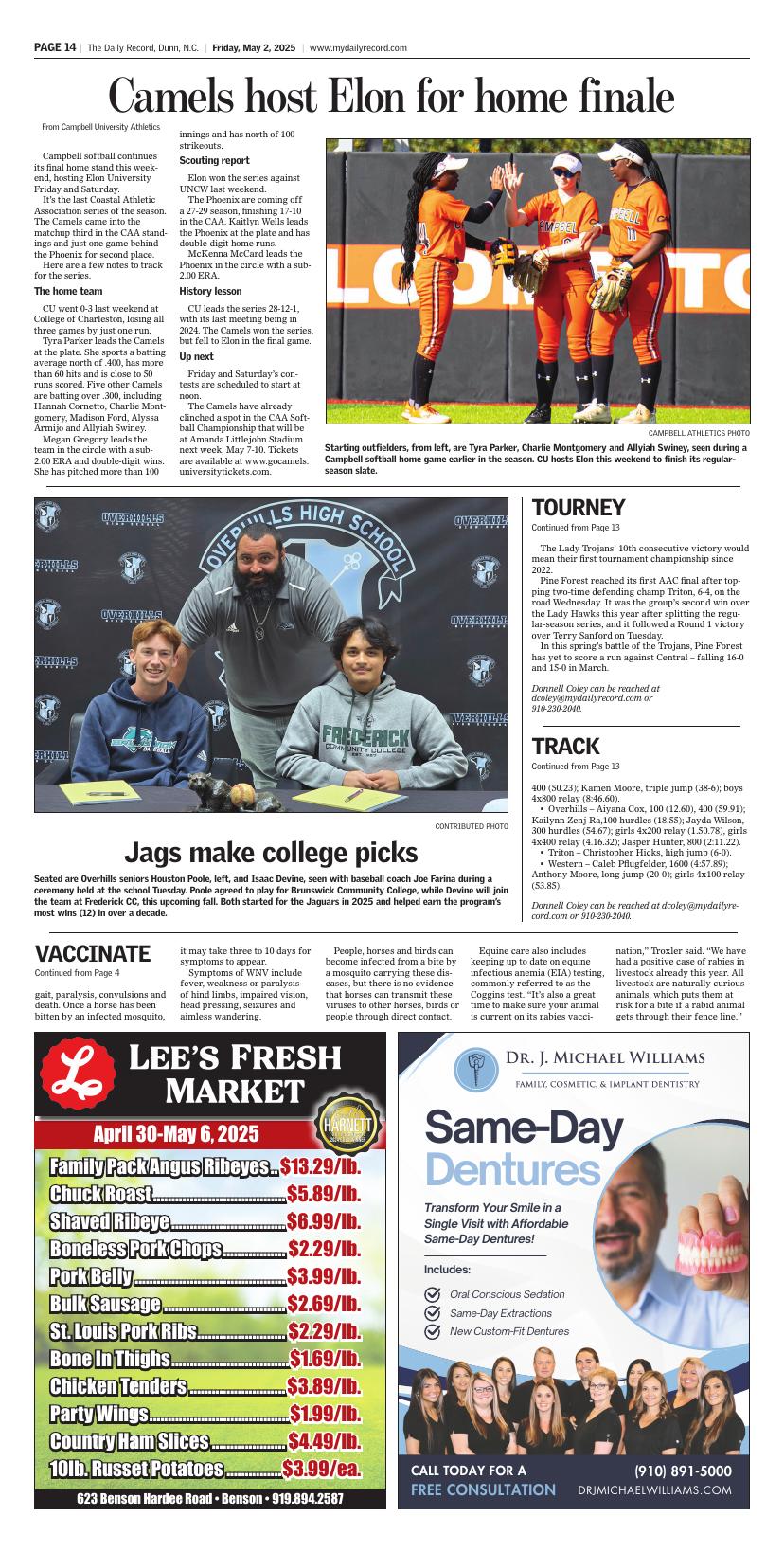 Page A014 | e-Edition | mydailyrecord.com