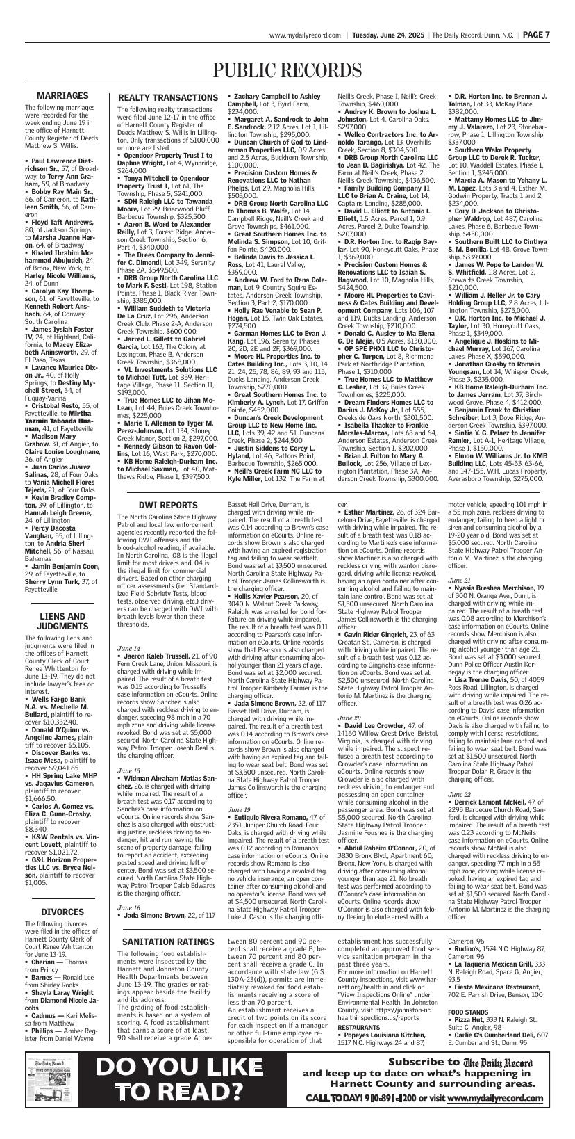 Page A007 | e-Edition | mydailyrecord.com