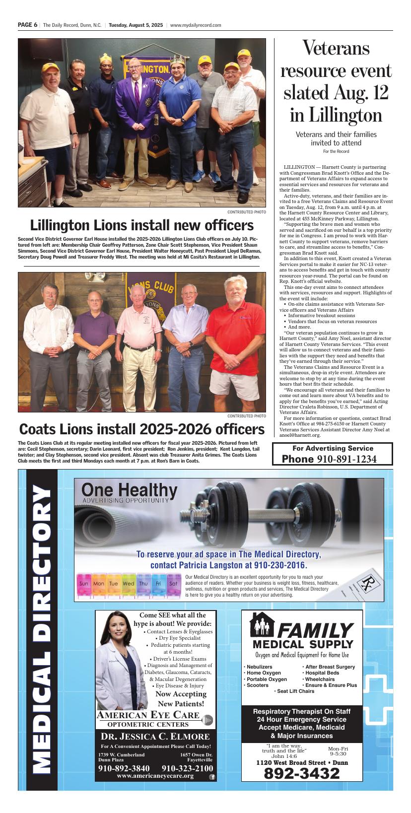 Page A006 | e-Edition | mydailyrecord.com