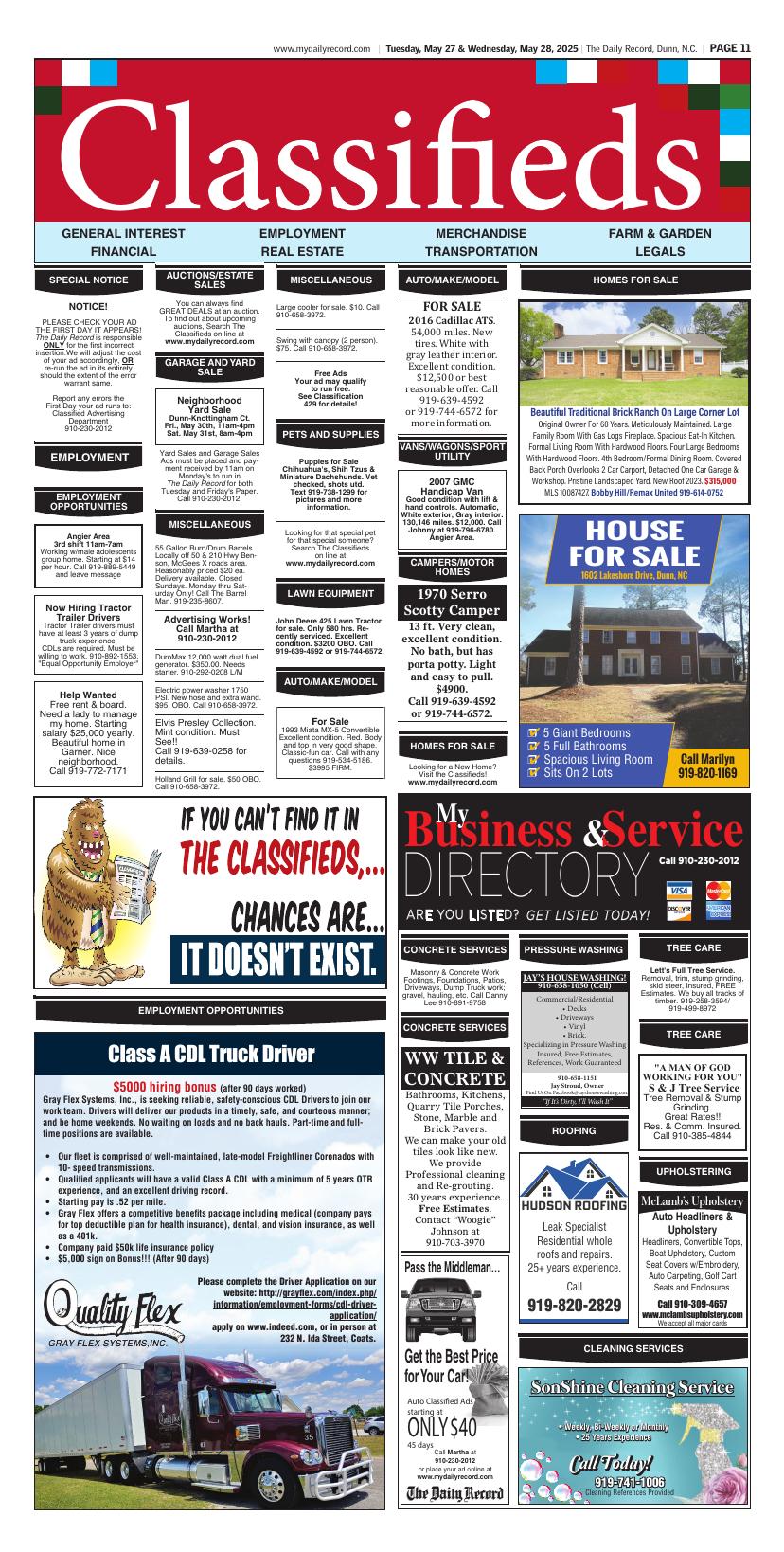 Page A011 | e-Edition | mydailyrecord.com