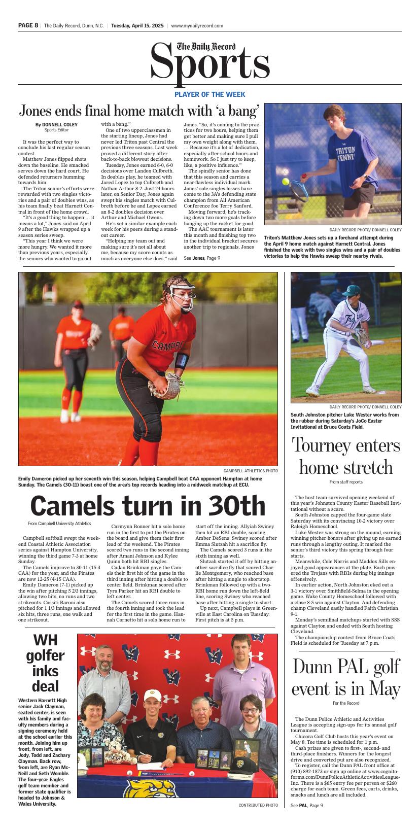 Page A008 | e-Edition | mydailyrecord.com