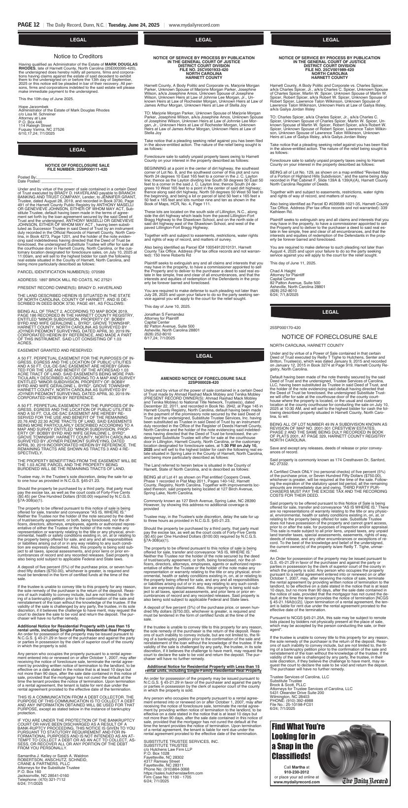 Page A012 | e-Edition | mydailyrecord.com