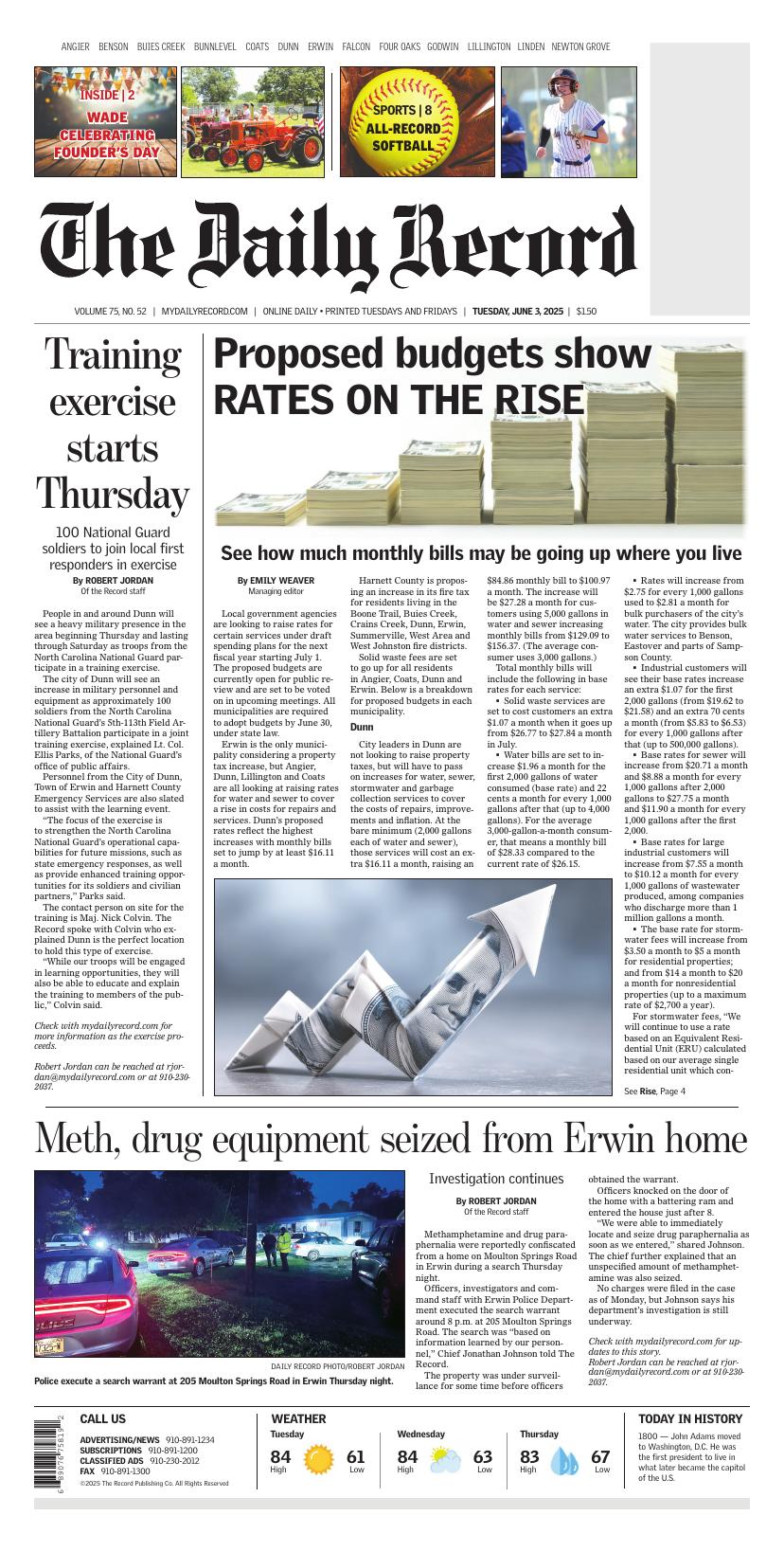 Page A001 | e-Edition | mydailyrecord.com