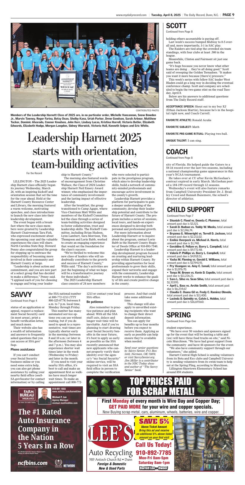 Page A009 | e-Edition | mydailyrecord.com