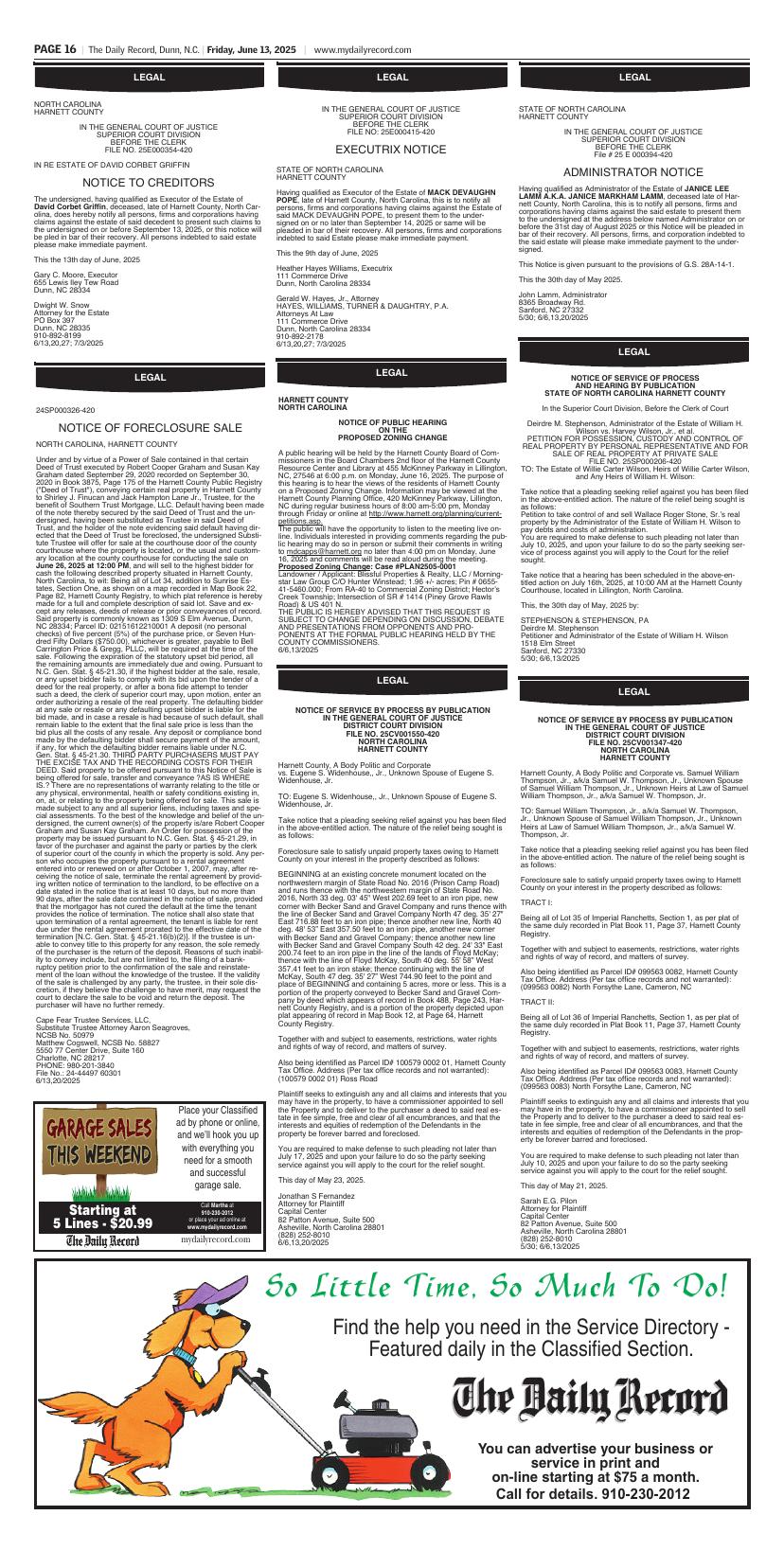 Page A016 | e-Edition | mydailyrecord.com