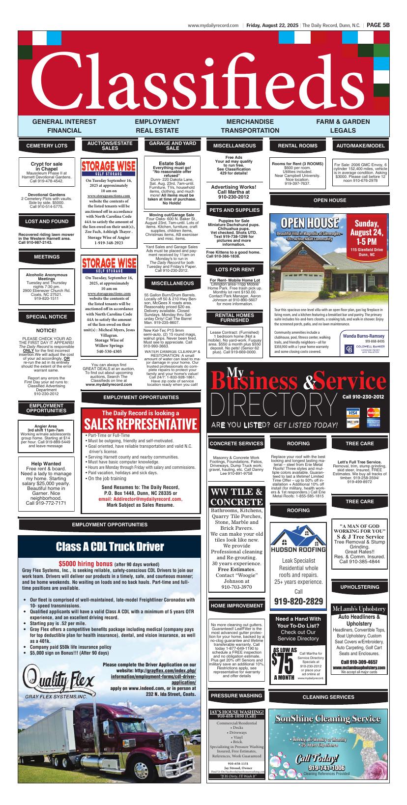 Page B005 | e-Edition | mydailyrecord.com