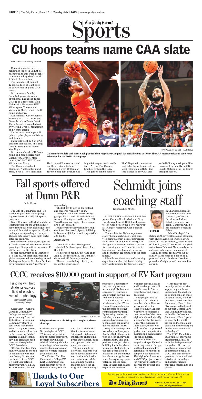 Page A006 | e-Edition | mydailyrecord.com