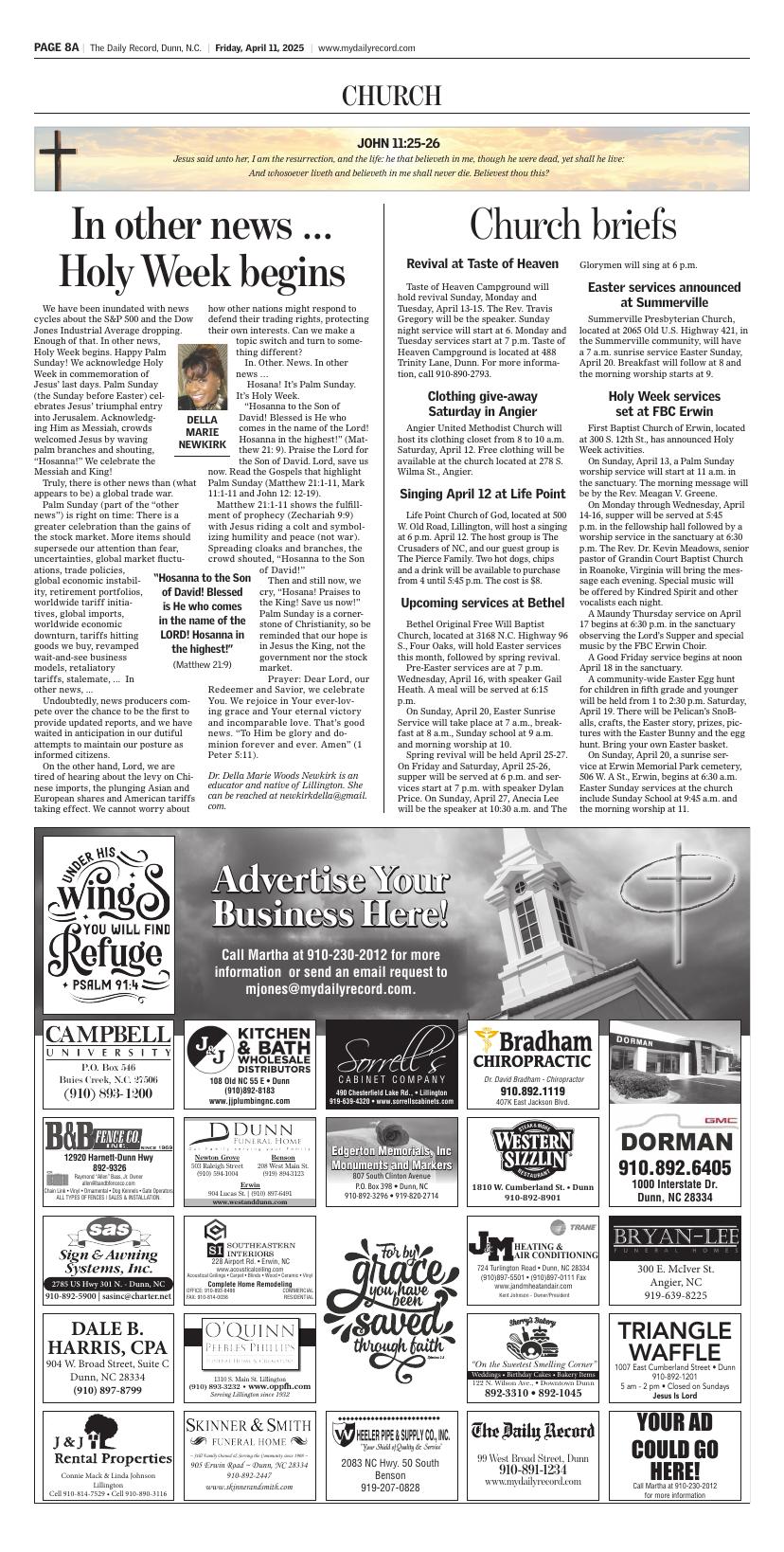 Page A008 | e-Edition | mydailyrecord.com
