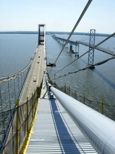 Repainting of three-lane Bay Bridge span more than half finished ...