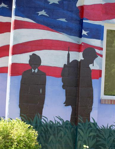 Legion Post 18 sports patriotic mural | Spotlight | myeasternshoremd.com
