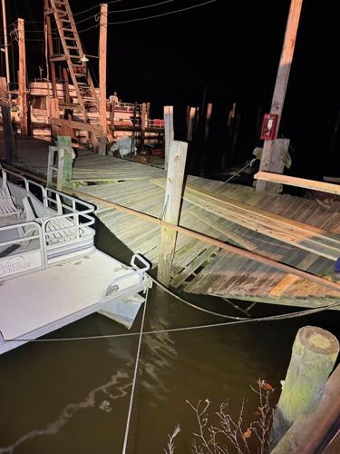 Pier collapses while patient being transported from boat; serious ...