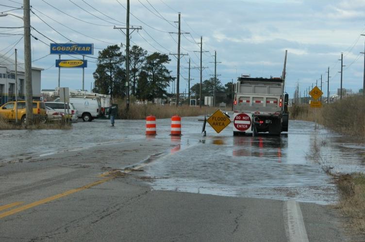 Flooding in low-lying areas of Kent Narrows and Queenstown Friday ...