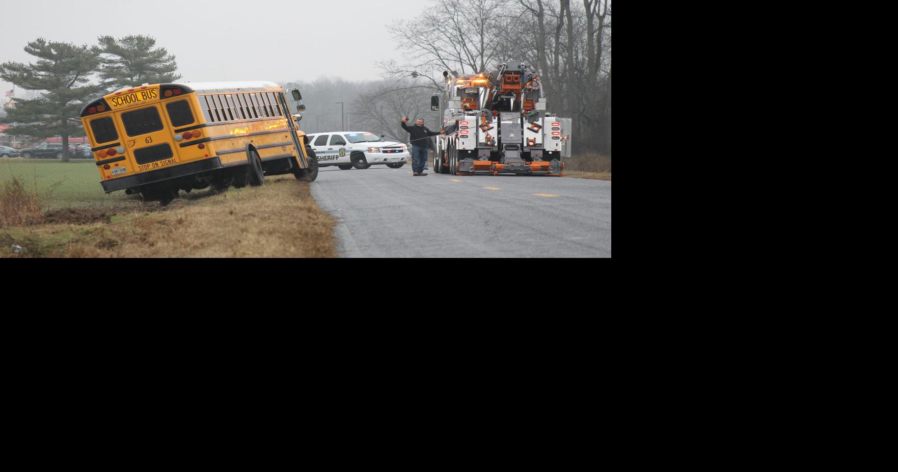 School bus slides into ditch near Federalsburg | Schools ...