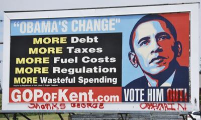 GOP billboard vandalized | Kent County | myeasternshoremd.com