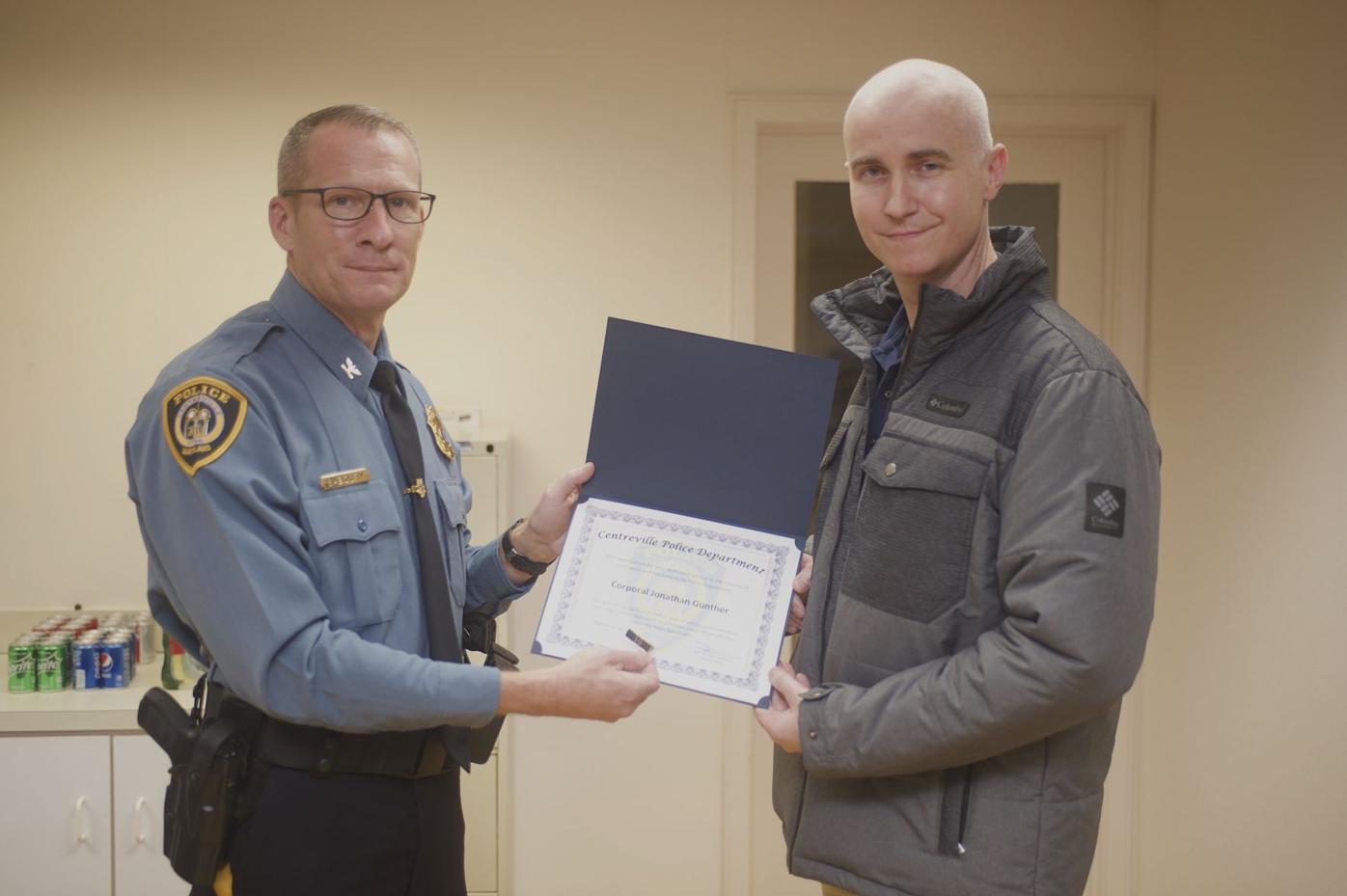 Centreville Police Officers Recognized For Years Of Service News