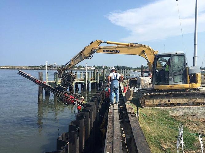 Lewes U.S. Coast Guard Station bulkhead replaced by Dissen & Juhn Co ...
