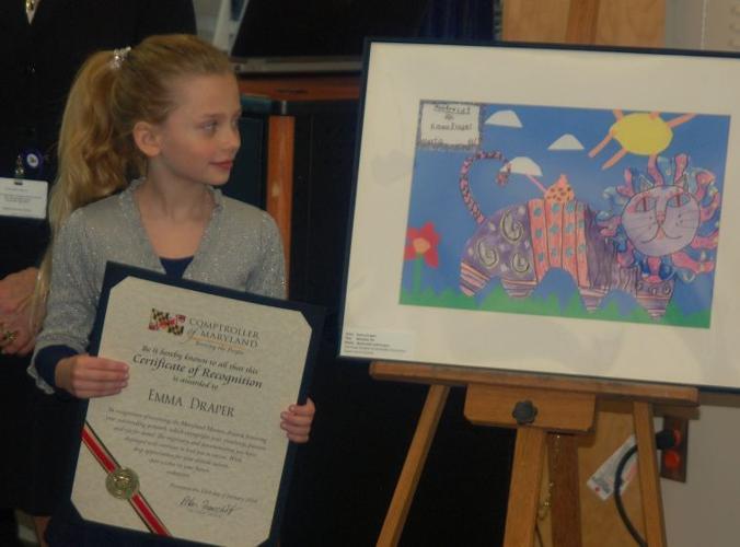Three QA art students honored for their work by Franchot | Queen Annes ...