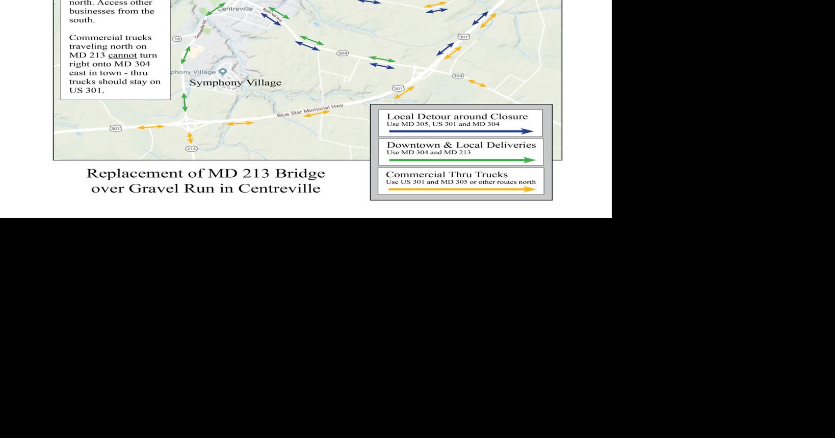 MD 213 detour begins Friday | Spotlight | myeasternshoremd.com
