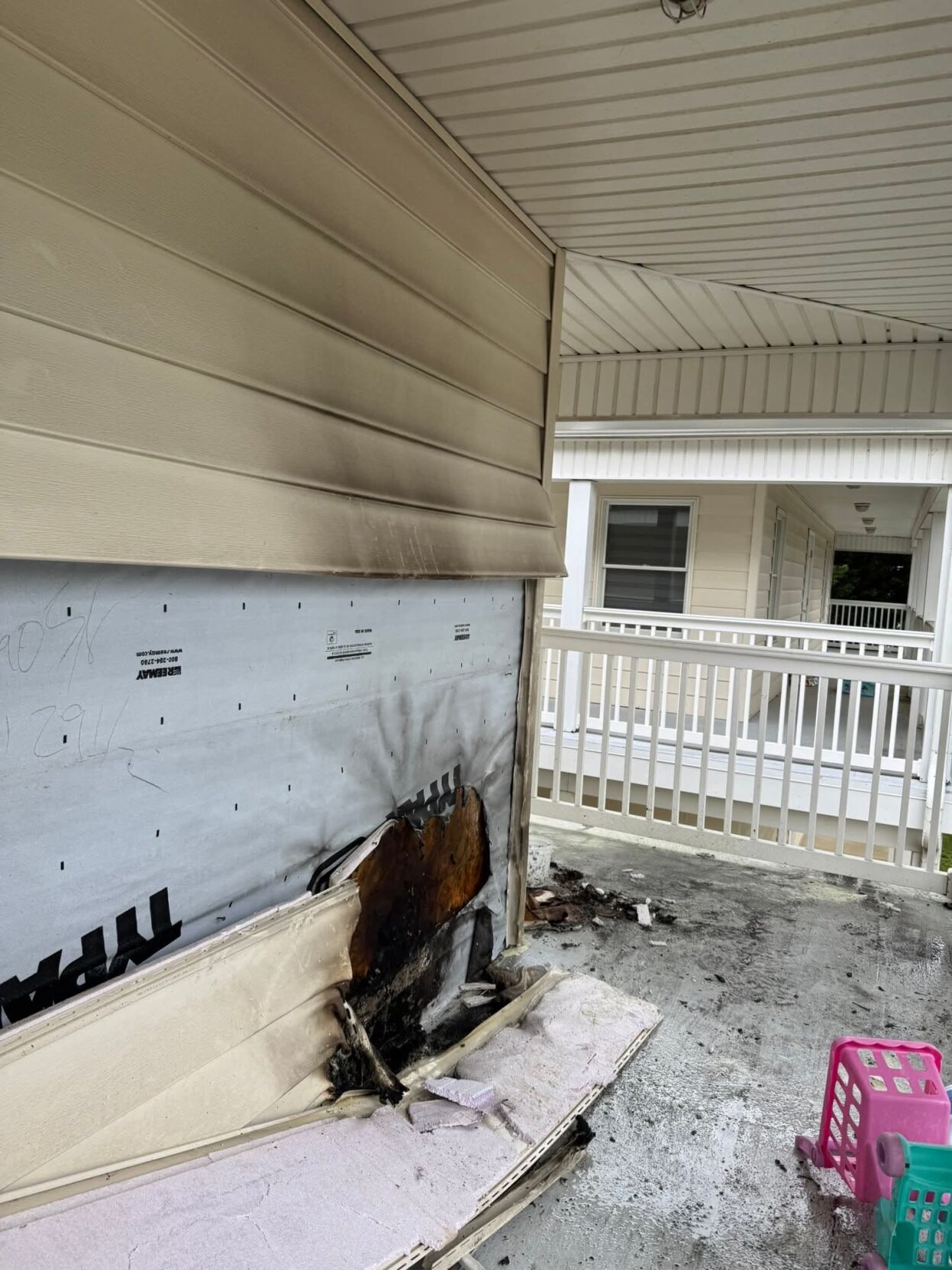 Galena balcony fire under control with neighbor's help | Police and ...