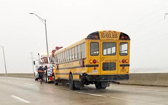 Car rear-ends school bus on bridge | Schools | myeasternshoremd.com
