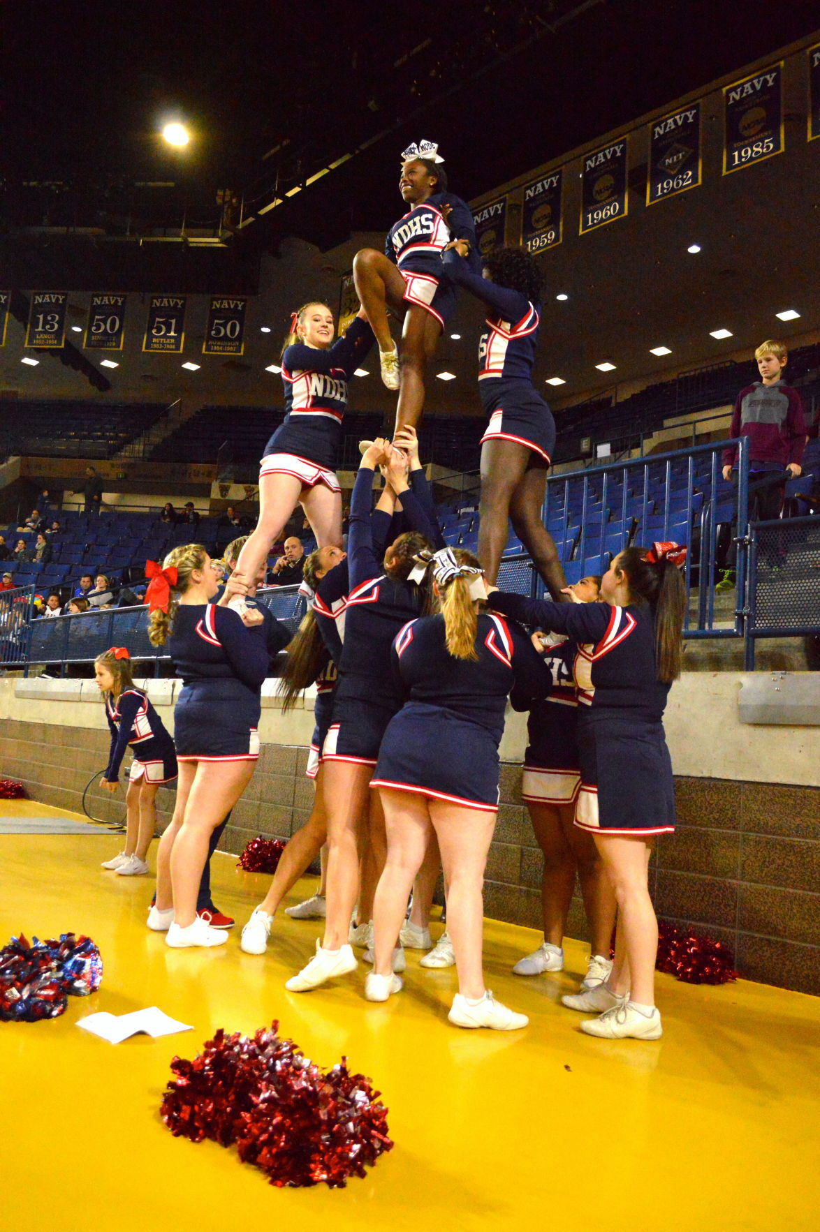 North Dorchester cheer team performs at Naval Academy | News ...
