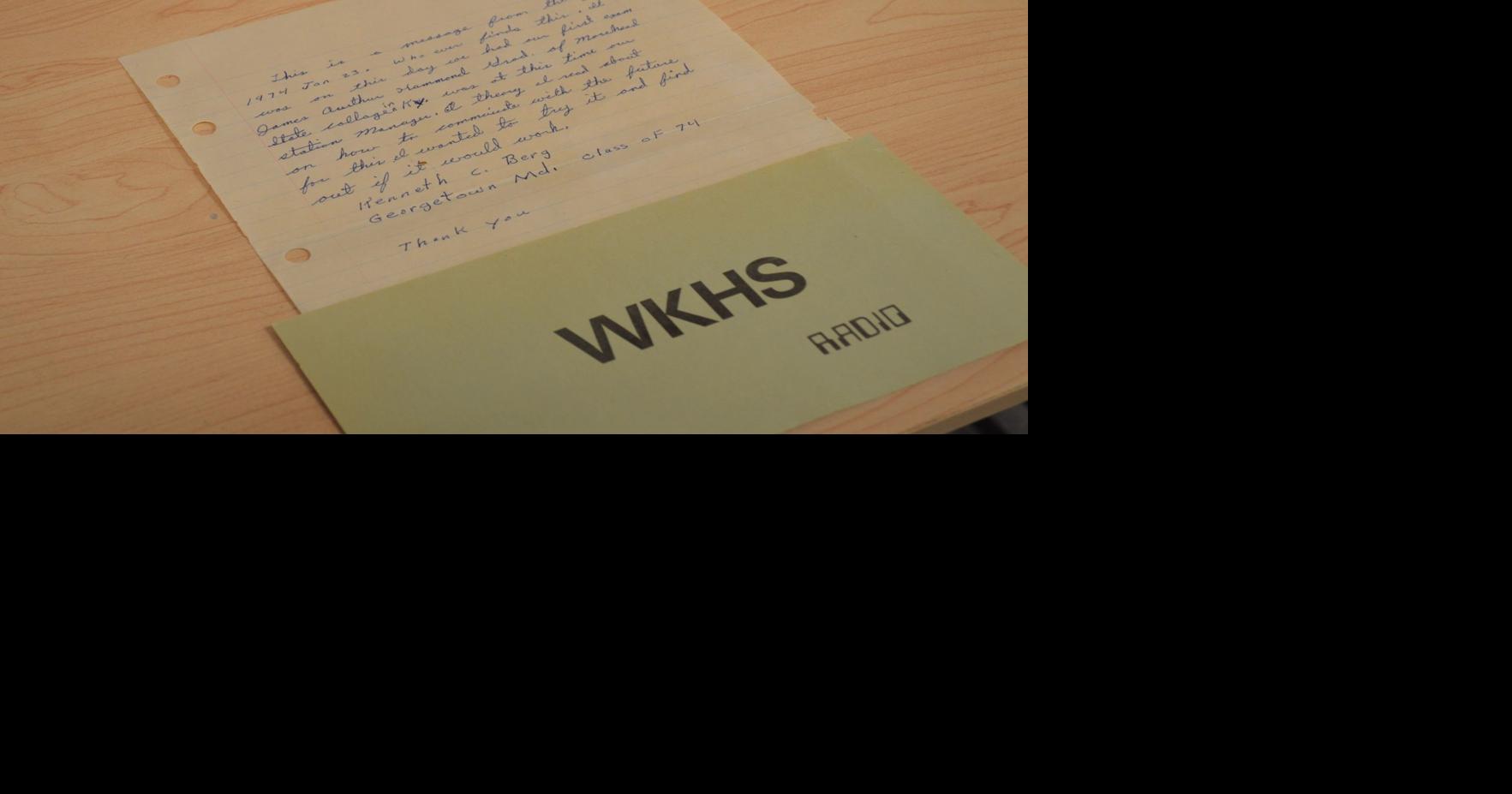 Time capsule from 1974 discovered at WKHS Radio | Spotlight ...