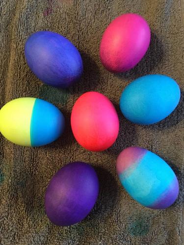 purple easter egg dye