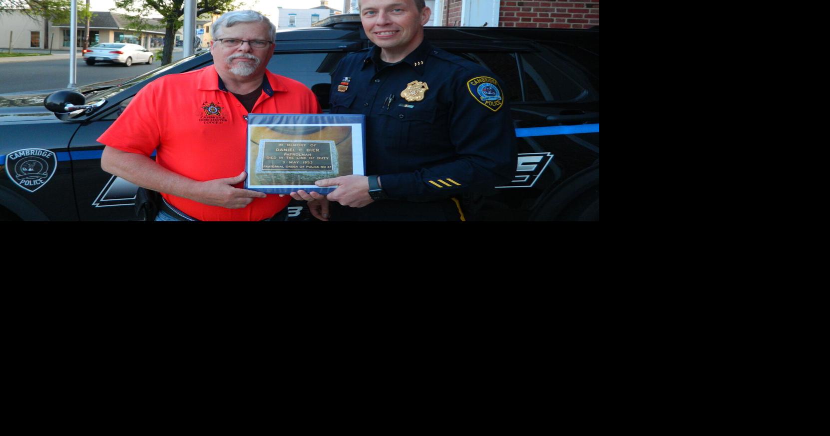 Hurley donates book on fallen officer to Cambridge Police | News ...
