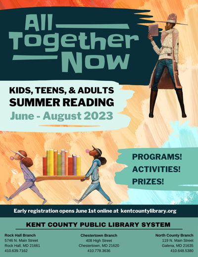 'All Together Now!' Summer reading for babies through adults at Kent ...