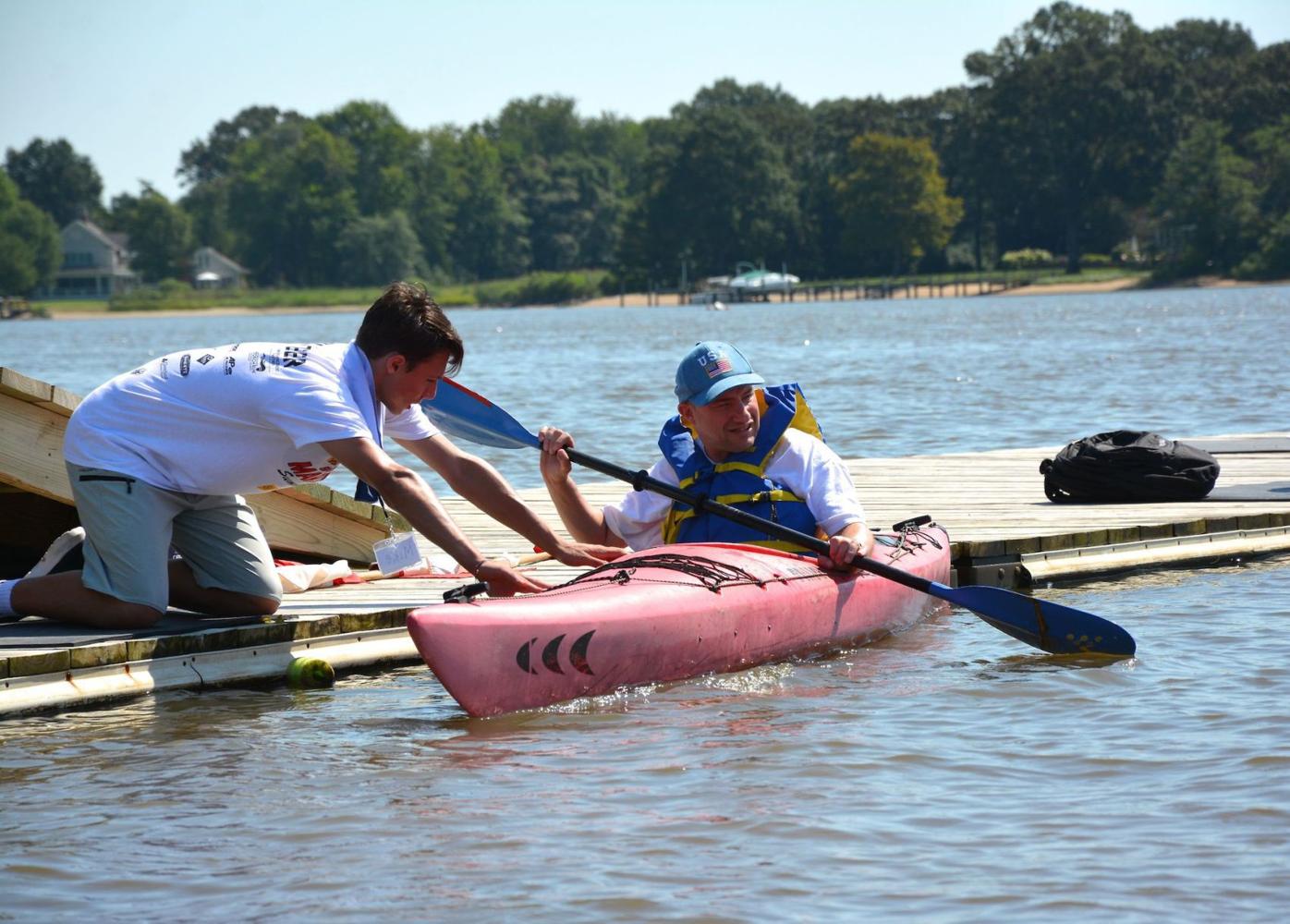 Special Olympian kayakers compete on the Chester | Gallery ...