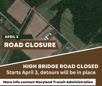 Maryland Transit Administration to close High Bridge Road for repairs ...