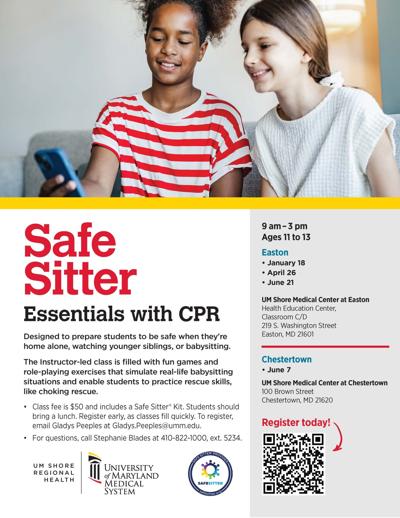 Next UM Shore Regional Health Safe Sitter® Course set for April 26 ...