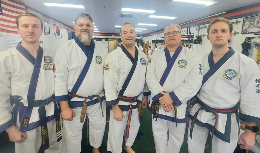 Power, balance and discipline displayed during black belt testing ...