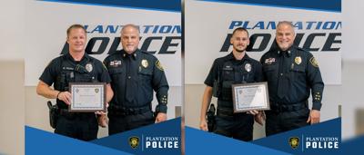 Plantation officers honored for life-saving actions | Southeast ...