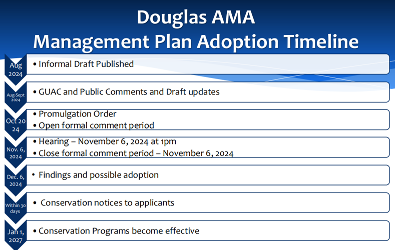 Douglas AMA management plan established with citizen, agricultural ...