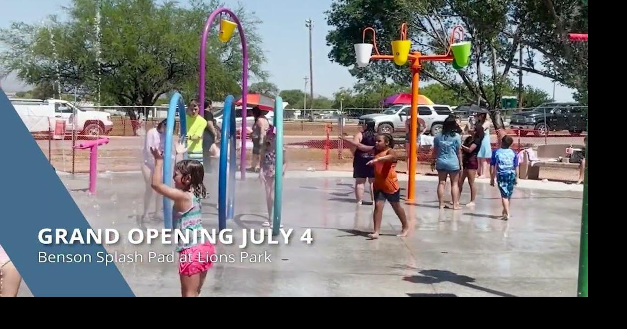 Benson Splash Pad makes a big splash at Lions Park in Benson | Benson ...
