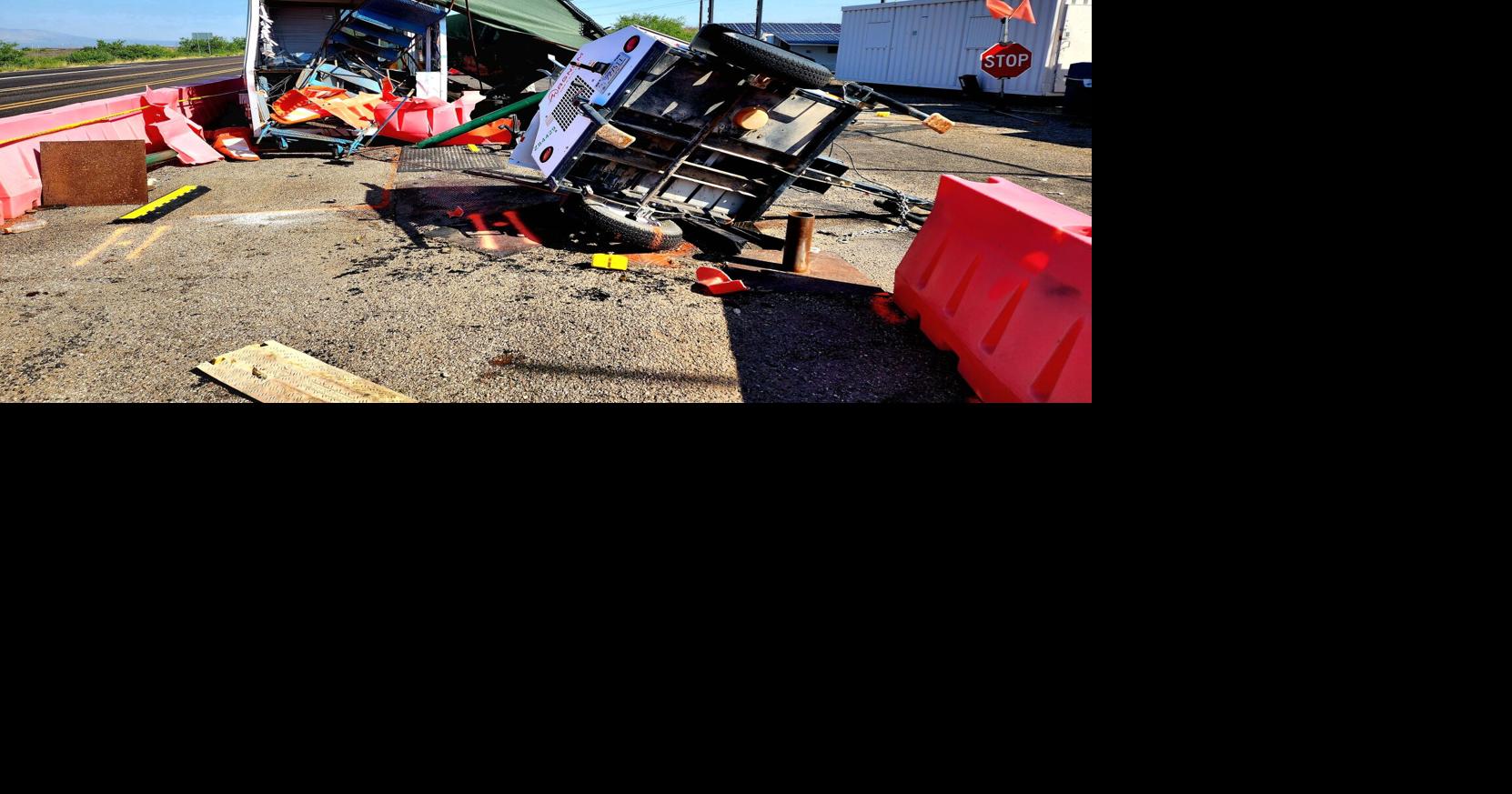 Driver arrested after crashing into BP checkpoint, injuring agents ...