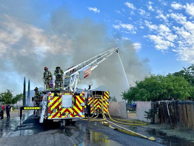 Structure fire in Fry Town destroys two buildings, dog believed dead ...