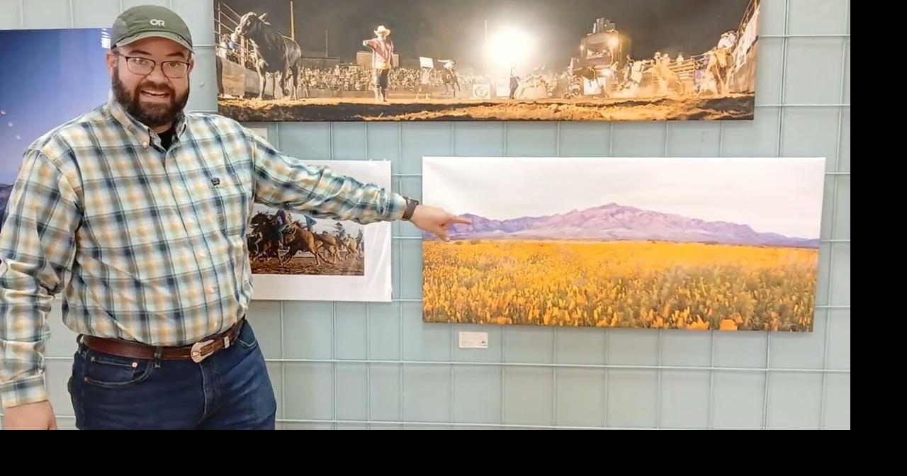 Local photographer Tim Lawson talks about some of his work on display ...