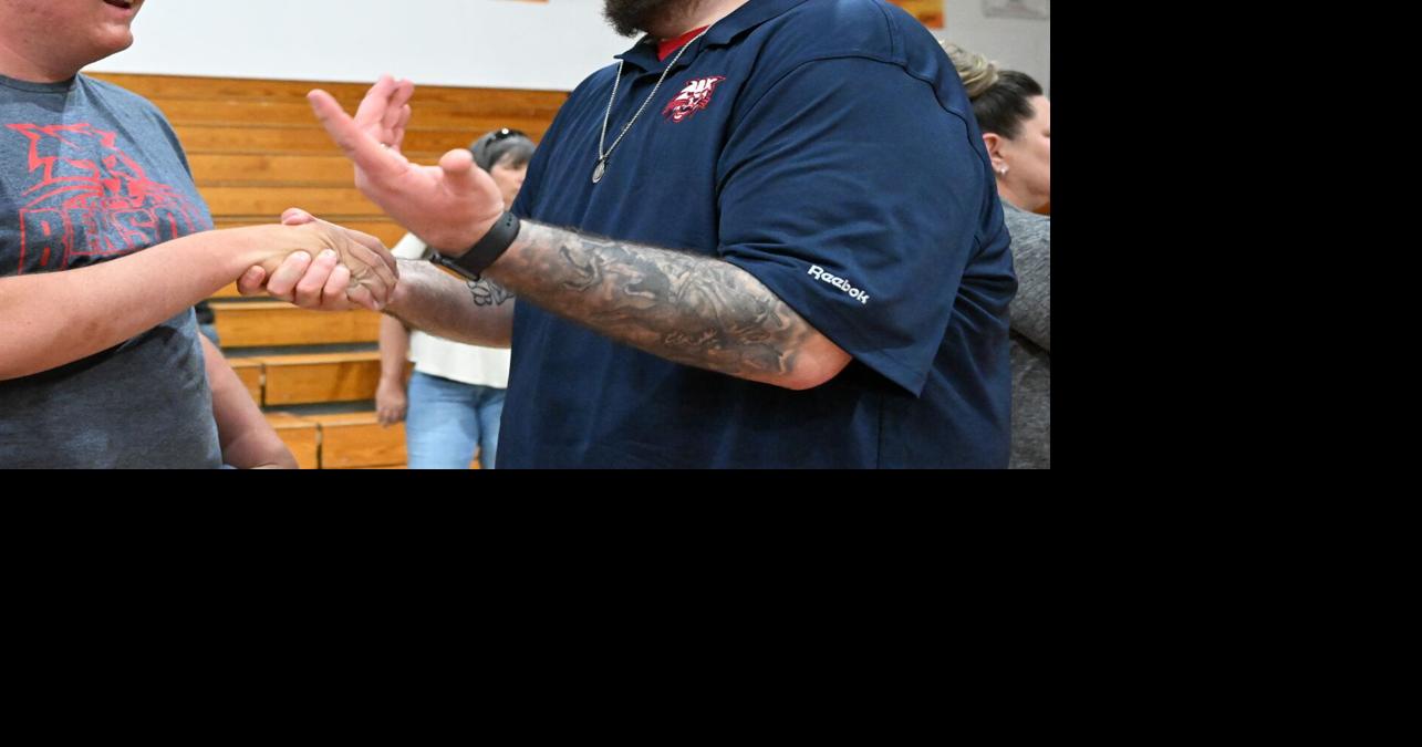 Benson’s new football coach Chris Rasmussen meets with players | Benson ...