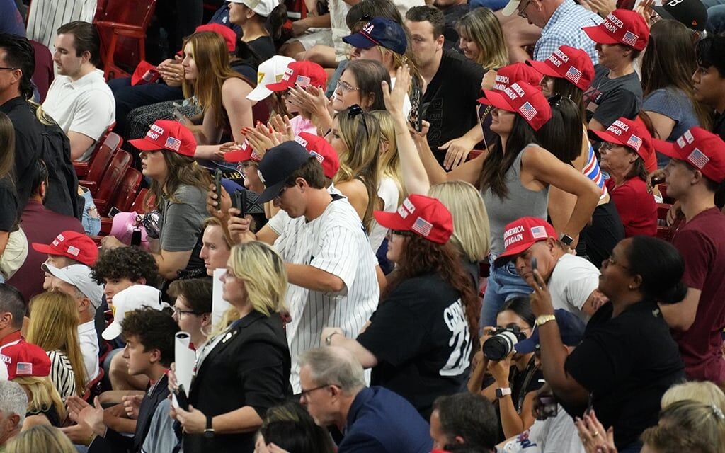 Supporters of Charlie Kirk ignited into action during the Candlelight Vigil at ASU ...
