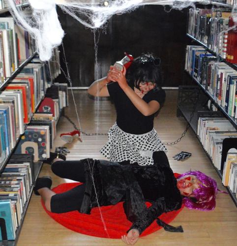 Books and horror: Lowell Junior High students put on ‘haunted library ...