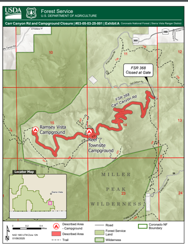 USFS closes Coronado National Forest roads, campground for winter ...