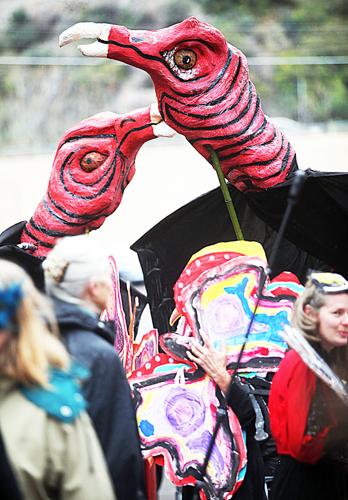Friends of a feather parade together: Bisbee celebrates the return of ...