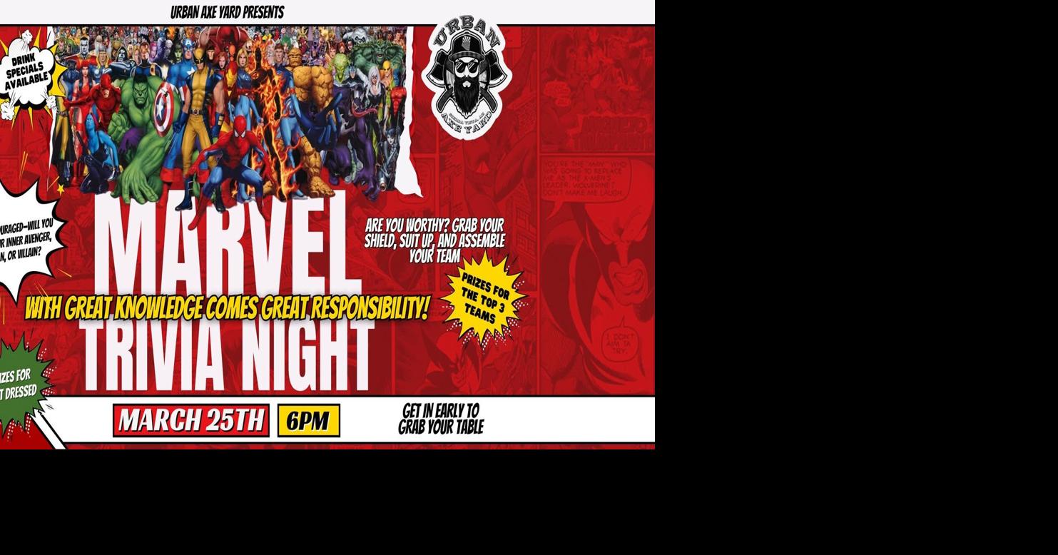 Marvel Trivia Night: With Great Knowledge comes Great Responsibility ...